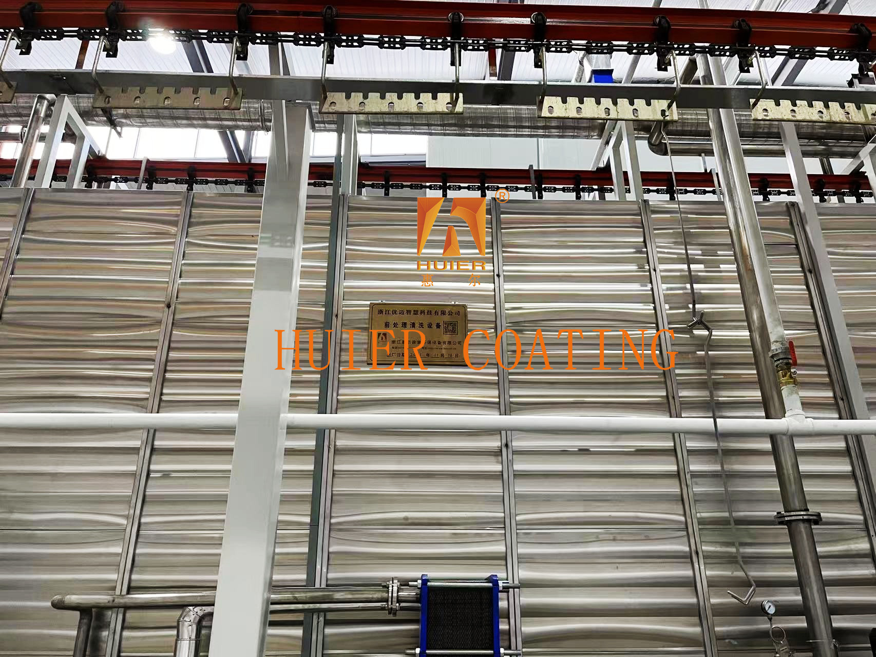 PLC Controlled Chemical Cleaning Line For Industrial High Processing ...